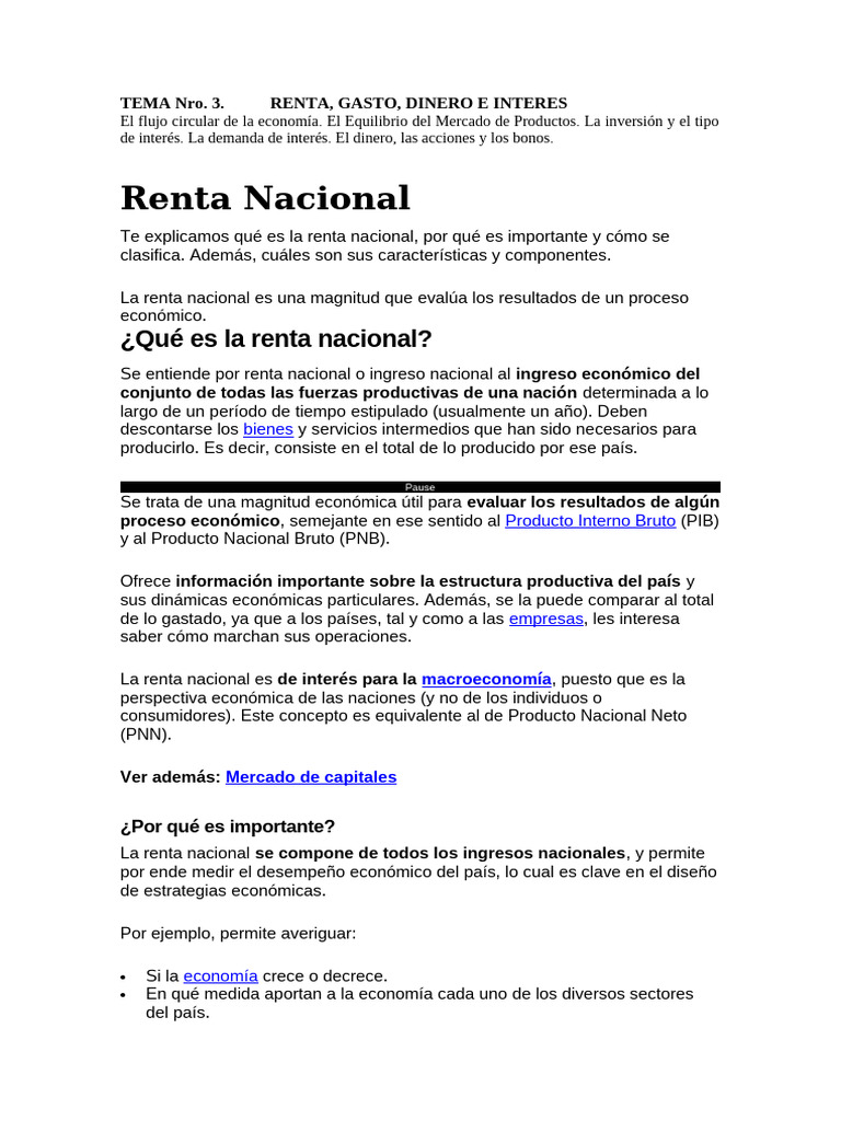 TEMA Nro 3 MACROECONOMIA 27N SEPTIEMBRE | PDF