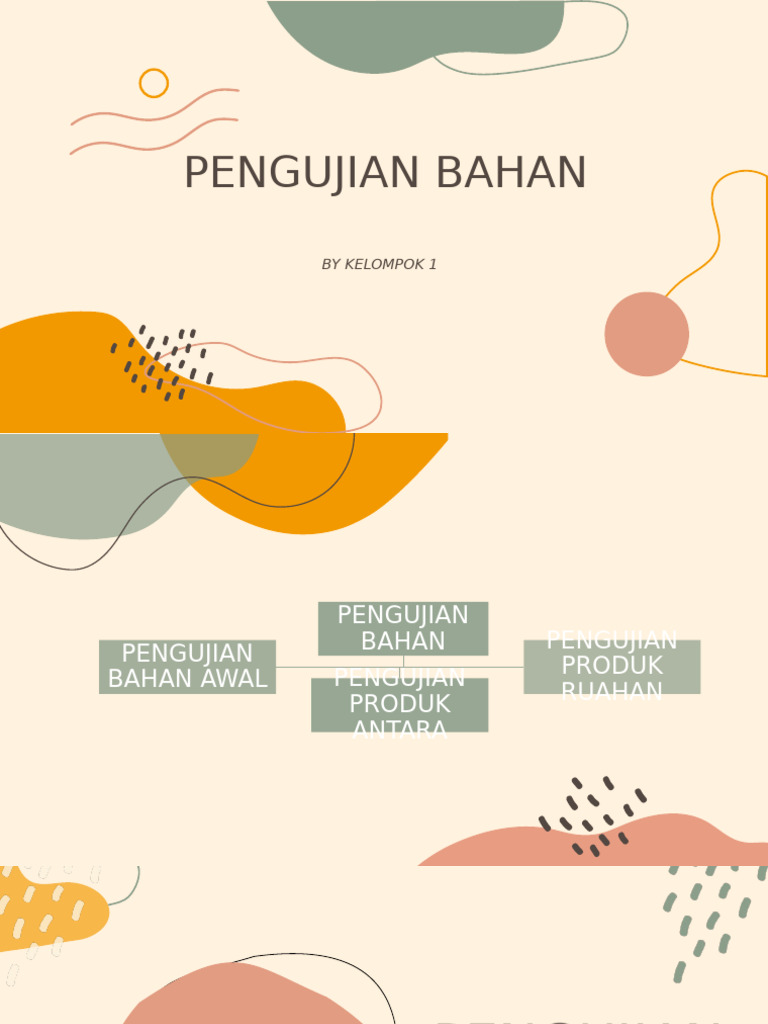 Ppmo, Pengujian Bahan Awal | PDF