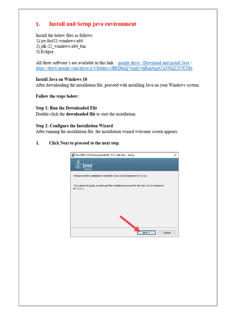 Steps To Install Eclipse | PDF