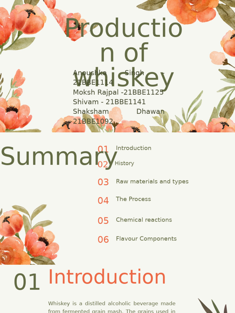 Production of Whiskey | PDF
