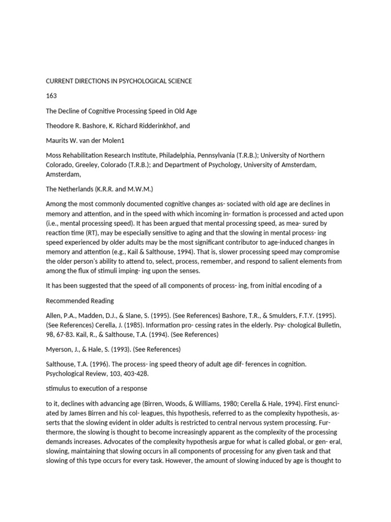 Current Directions in Psychological Science | PDF