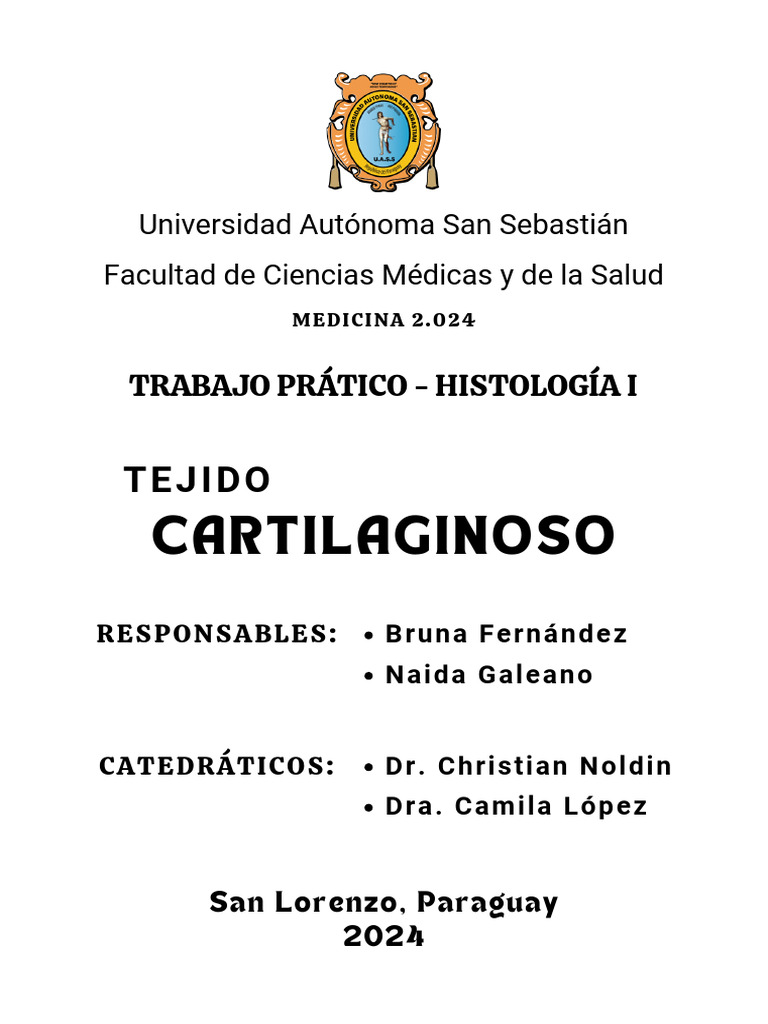 Tejido Cartilaginoso | PDF