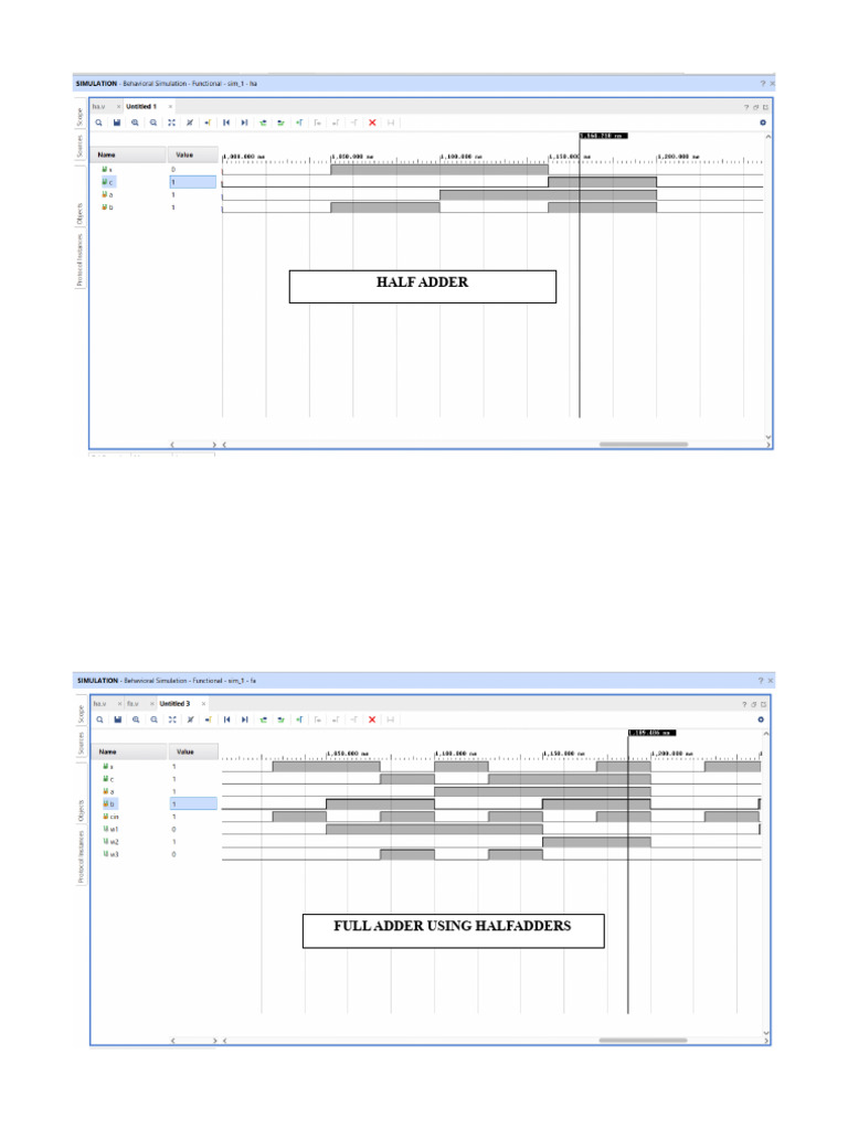 GATE LEVEL Simulation Waveforms | PDF