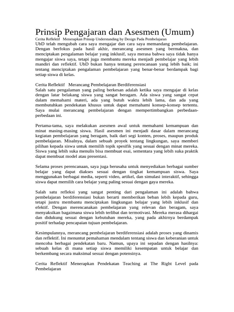 Refleksi Dan Jawaban Modul 1,2,3 | PDF