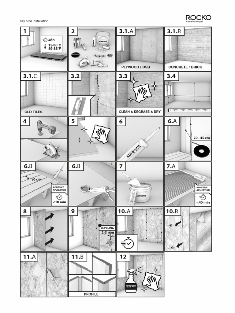 Rocko Zidne Obloge Montaza | PDF