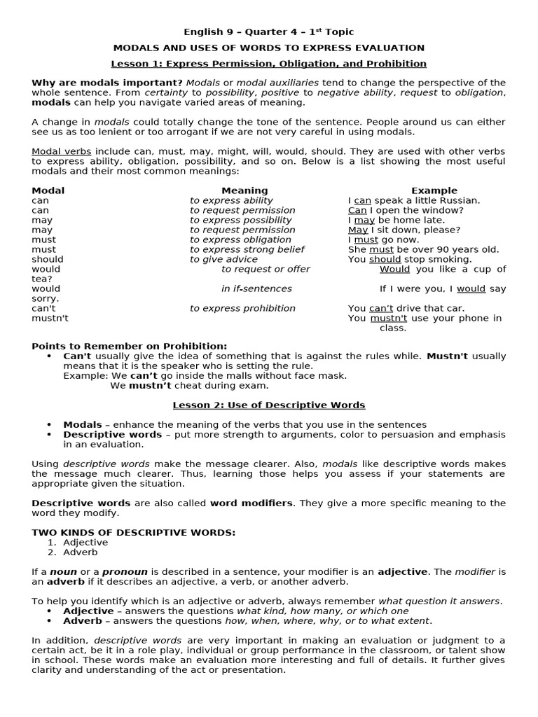 ENG9-Q4-MOD1-fact Sheet | PDF