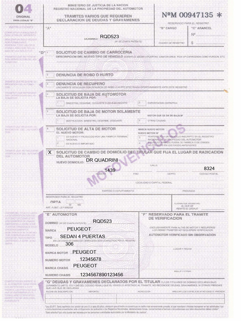 DR Quadrini: Sedan 4 Puertas | PDF