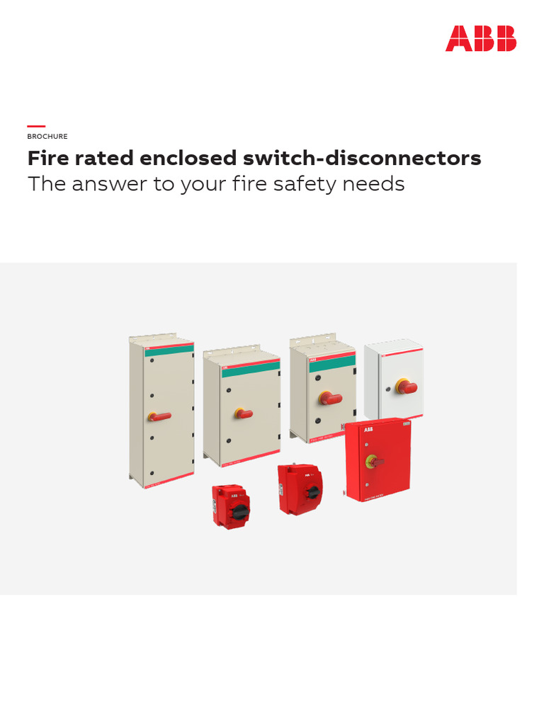 Fire Rated Switches Brochure 23-02 | PDF