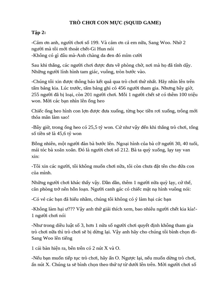 Trò Chơi Con M C 2 | PDF