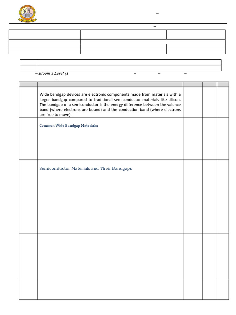 WBGD Cat 1 SSK - Answers For Part A | PDF