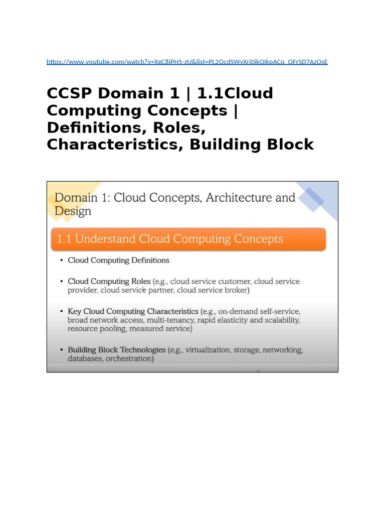 CCSP - Domain 1 - Full CyberPlatter | PDF