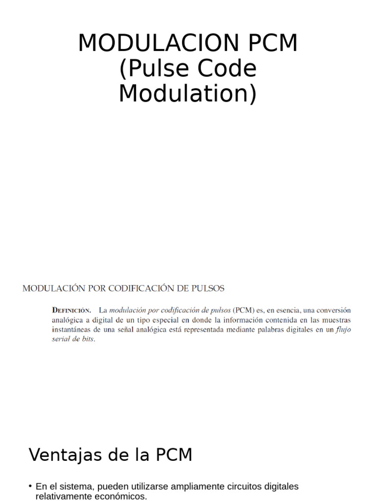 Modulacion PCM | PDF