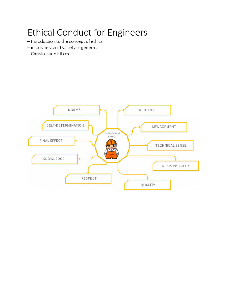 05.ethical Conduct For Engineers - Construction Ethics | PDF | Virtue ...