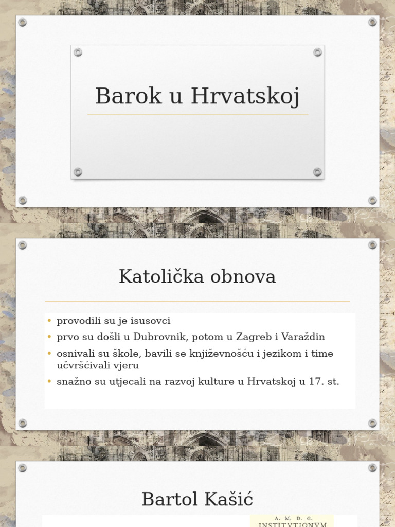 Barok U Hrvatskoj | PDF