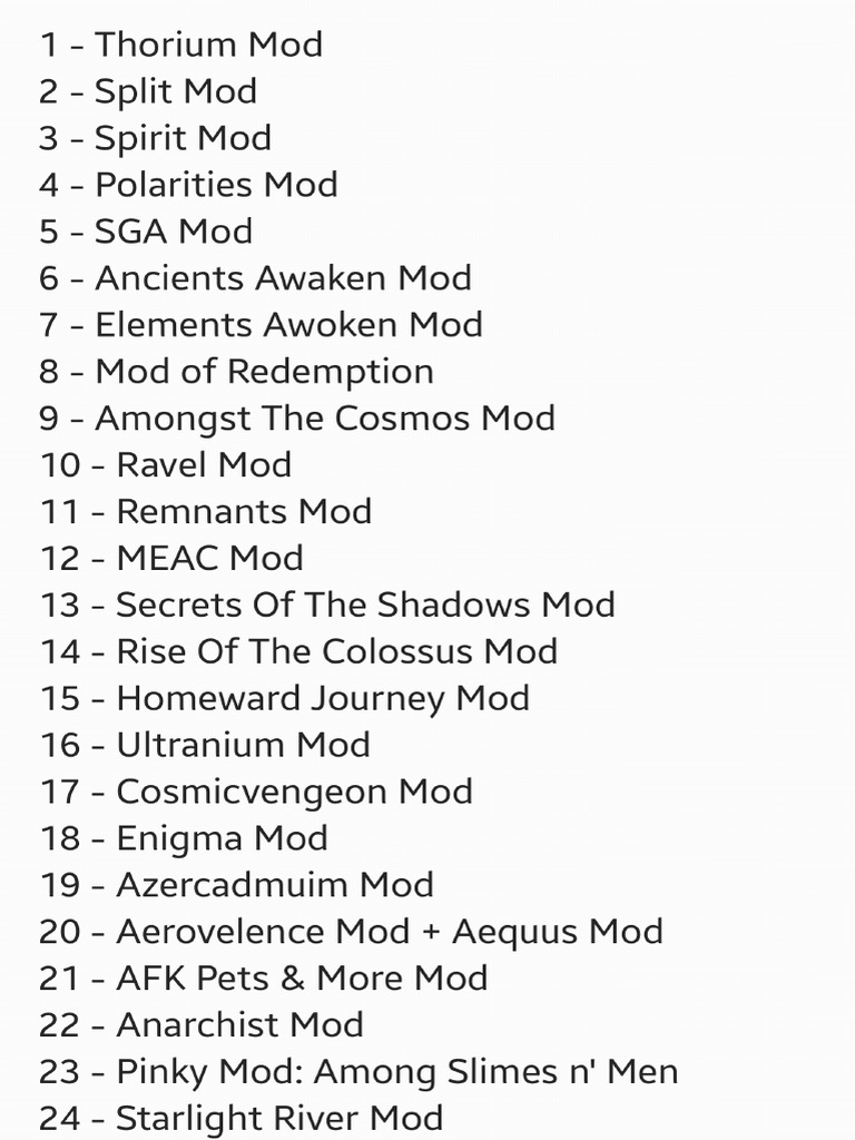 Terraria Mods de Conteúdo - 240803 - 073700 | PDF