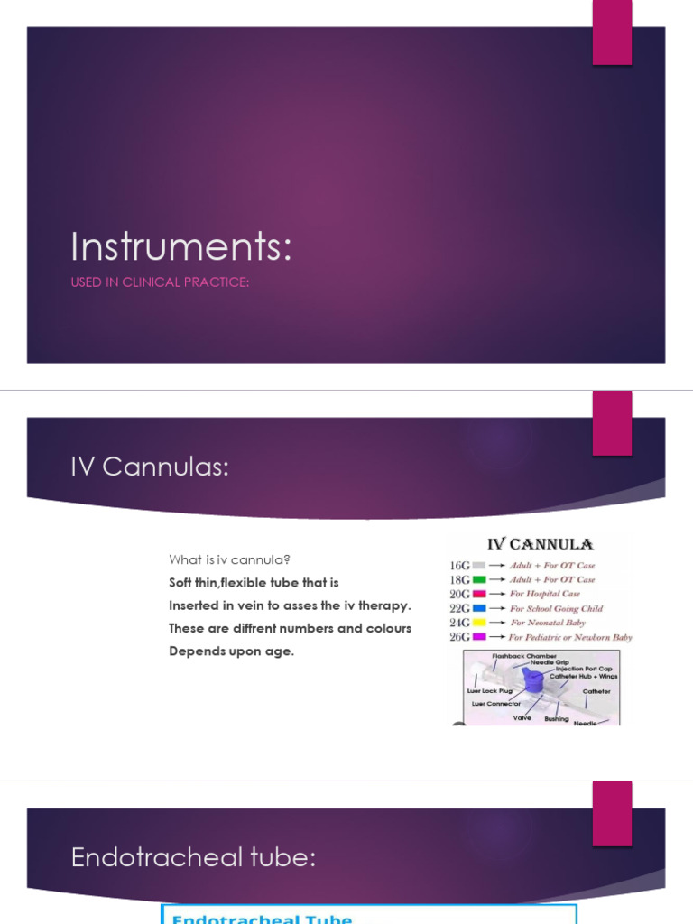 Medicine Instruments | PDF
