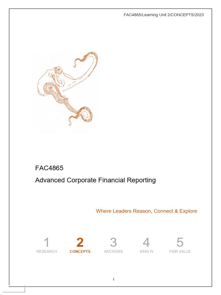 Fac4865 - 001 - 4 - 2023 - Learning Unit 2 - Concepts | PDF