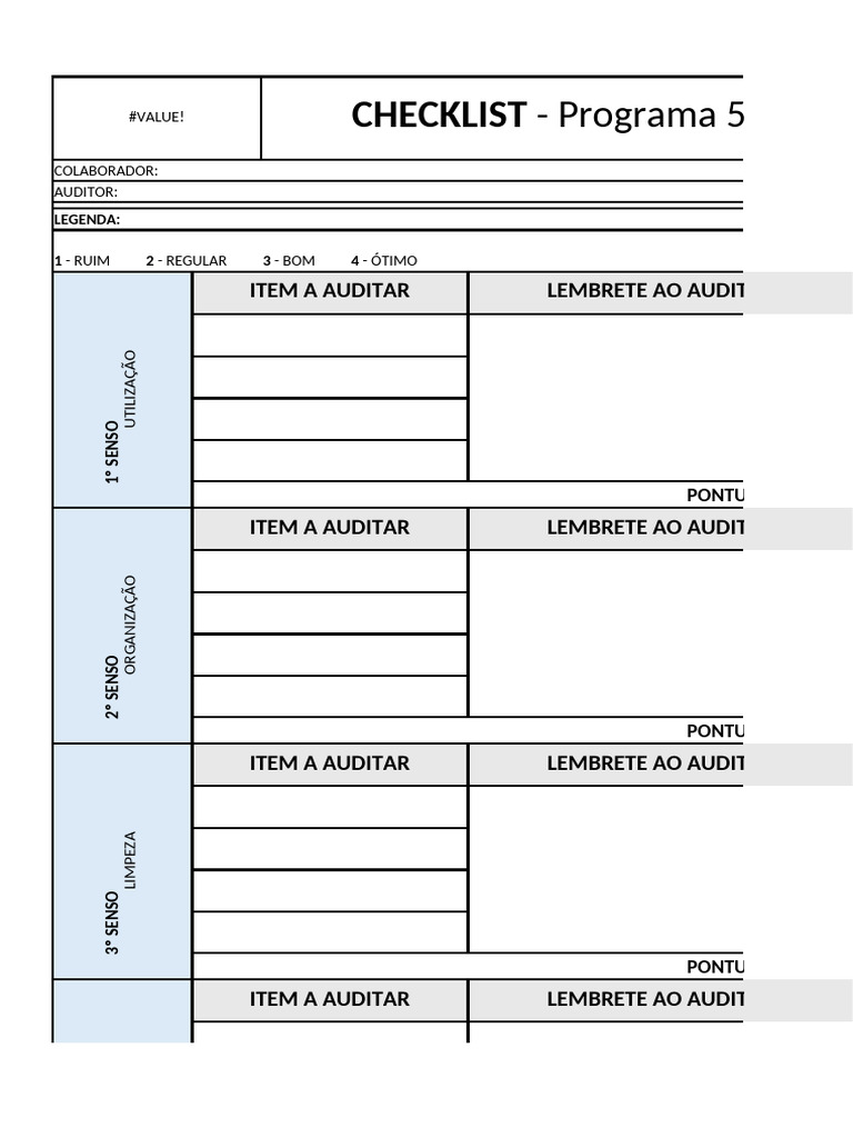 Checklist - 5s | PDF