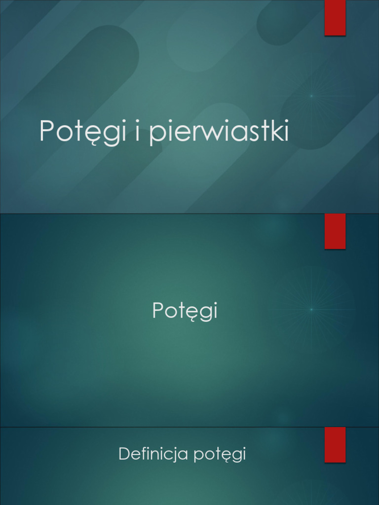 Potęgi I Pierwiastki Jakub Wiączyk | PDF