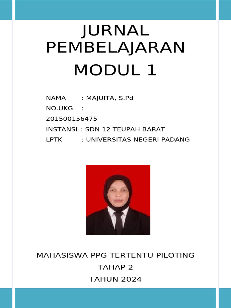 Jurnal Pembelajaran Modul 1 | PDF