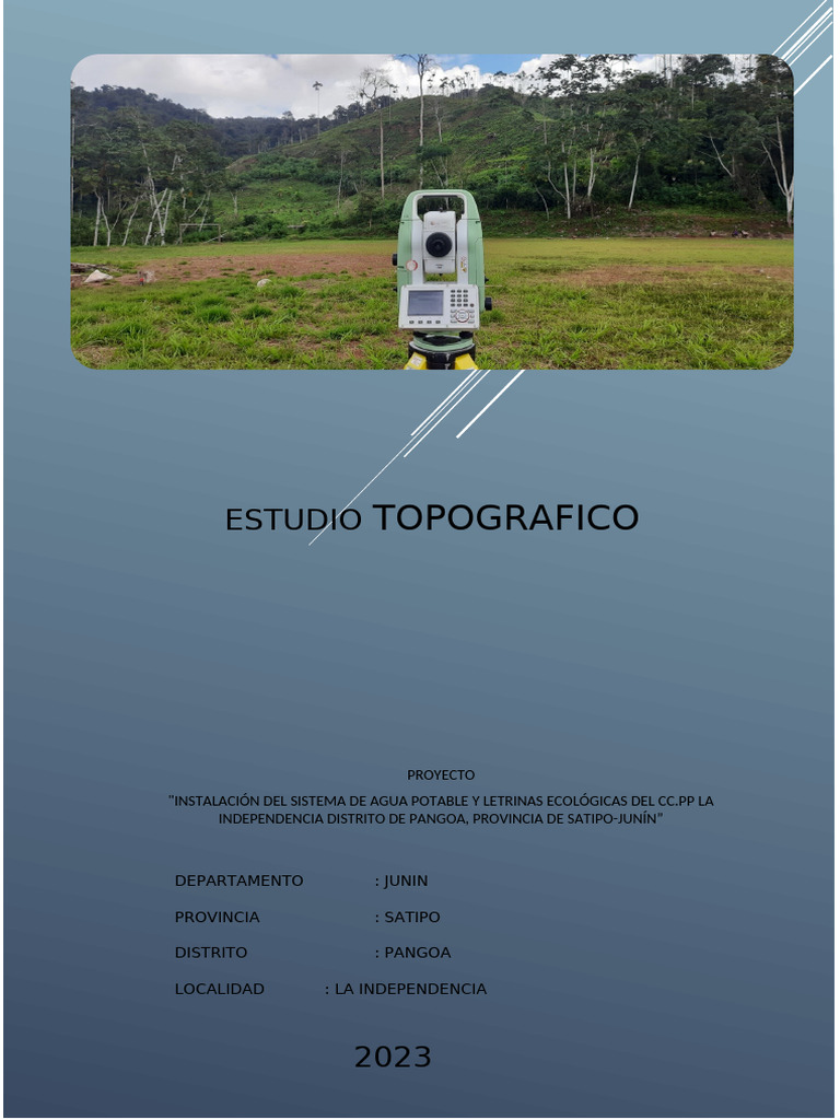 Estudio Topografico | PDF