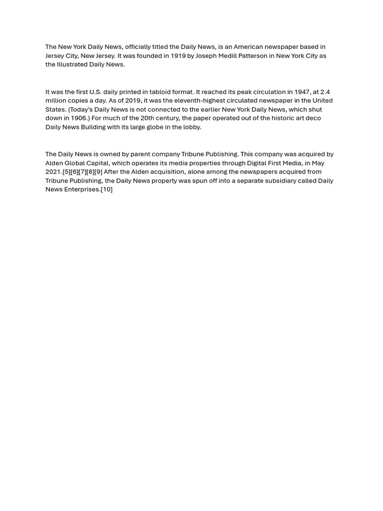 New York Daily News | PDF