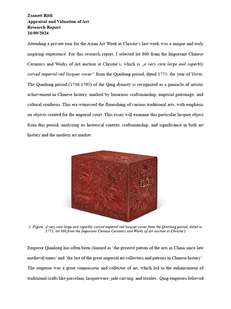 Research Report Qianlong Art | PDF