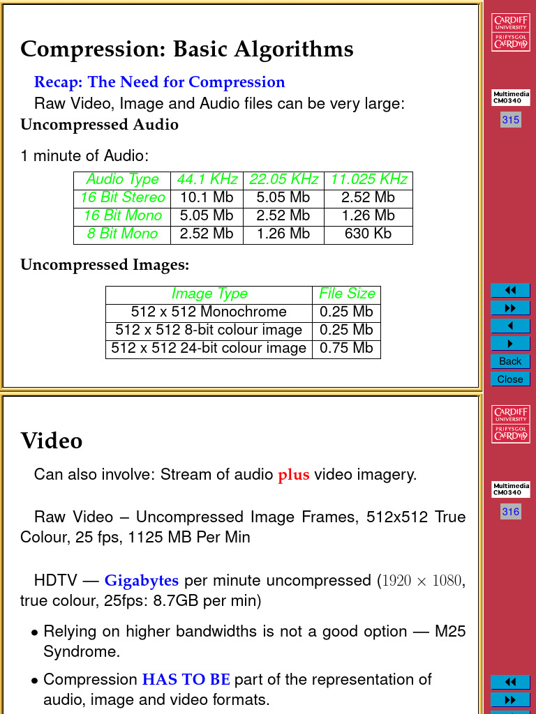 08 CM0340 Basic Compression Algorithms | PDF