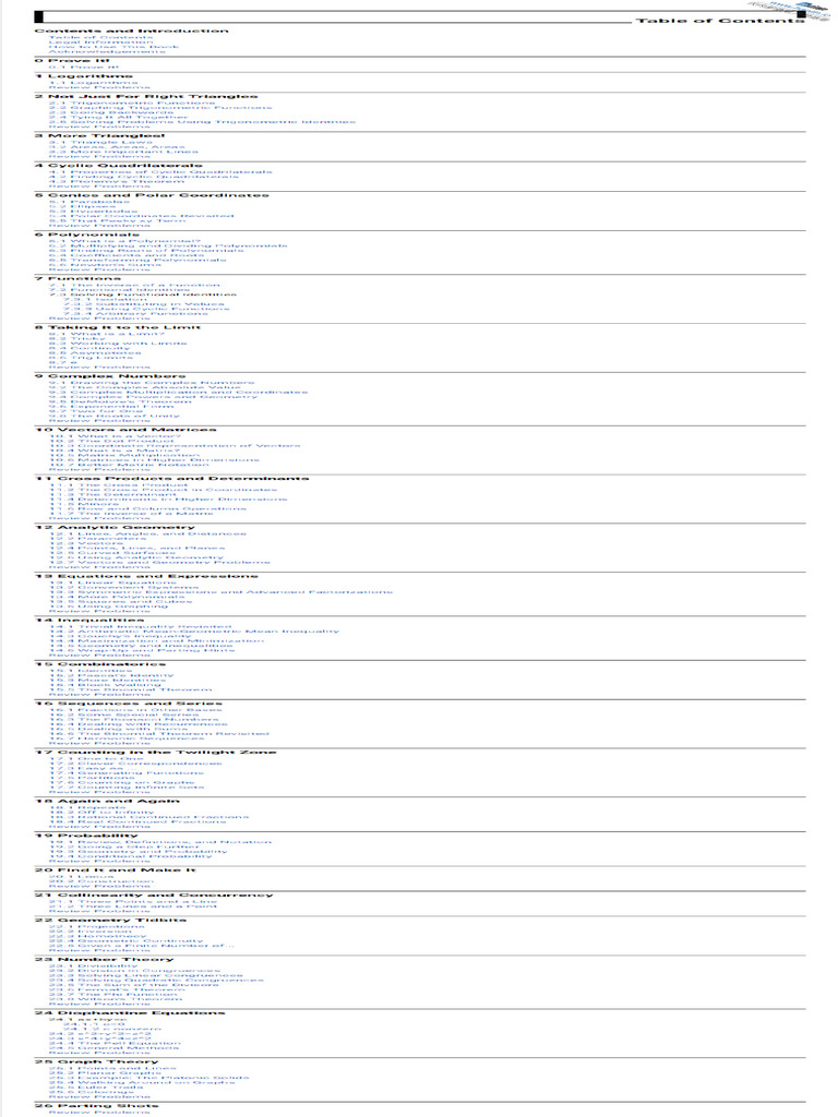 The Art of Problem Solving Volume 2 Beyond | PDF