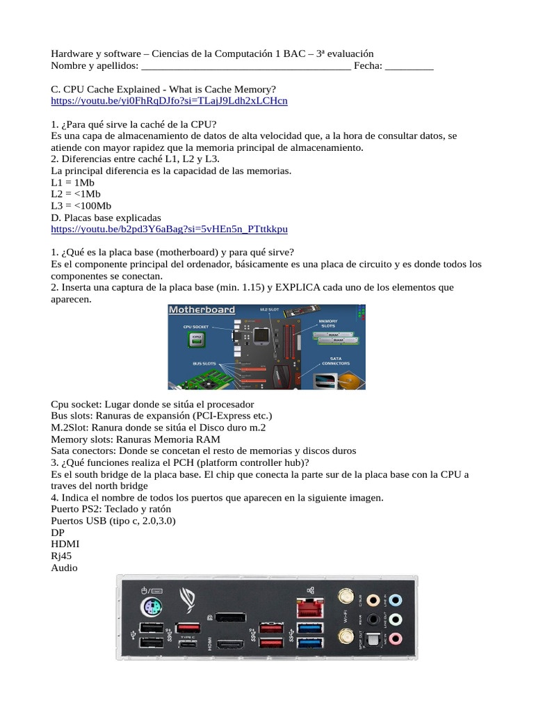 CPUy Placa Base | PDF