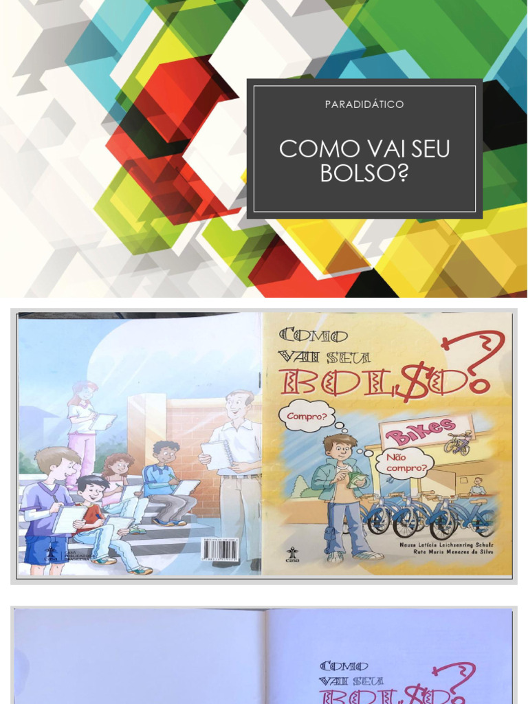 Paradidático Como Vai Seu Bolso | PDF