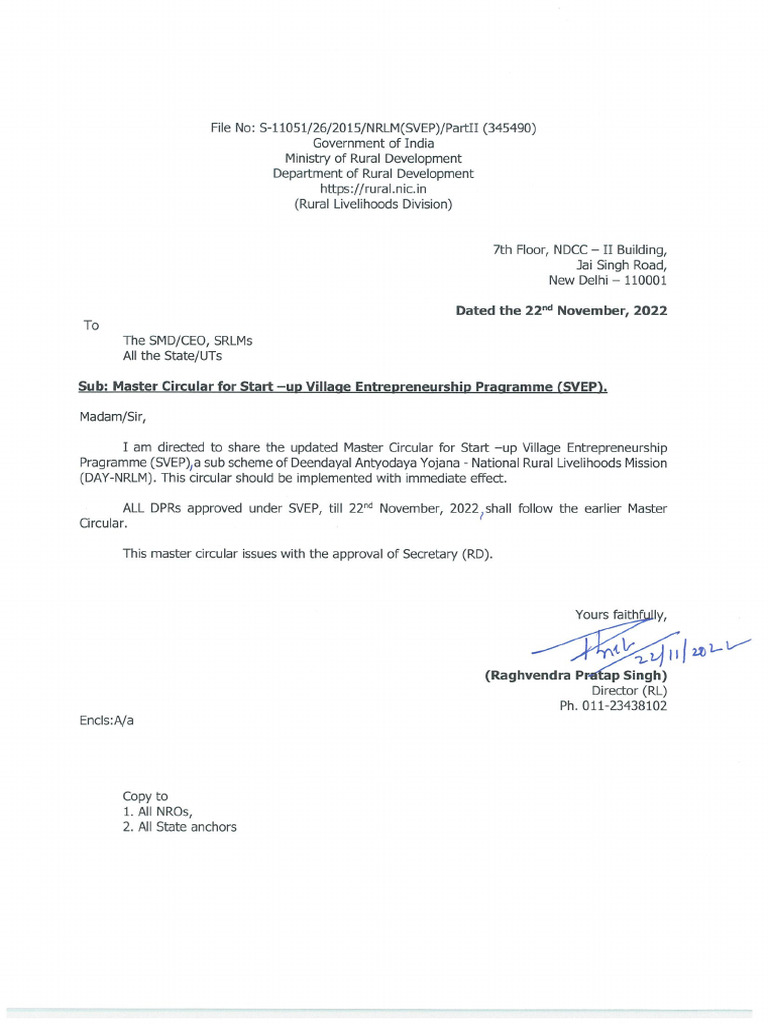 20221122-SVEP Updated Master Circular | PDF