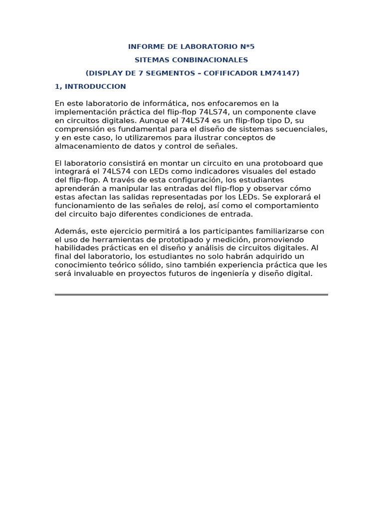 Informe 5 | PDF
