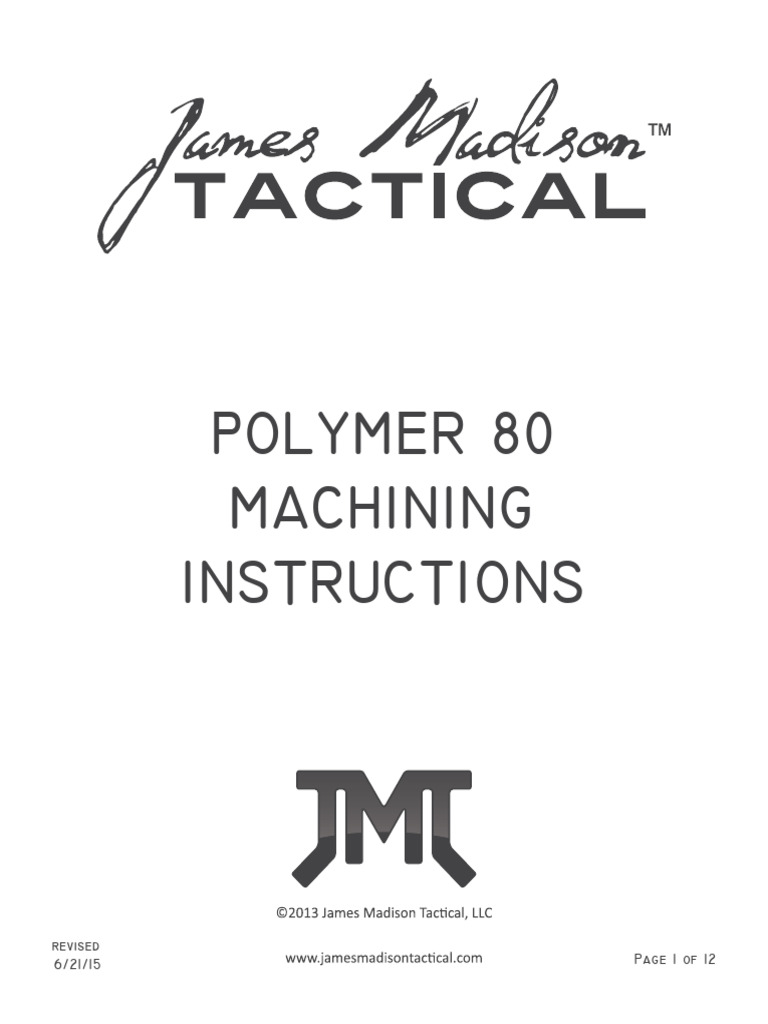 JM T Polymers 80 Machining Guide | PDF