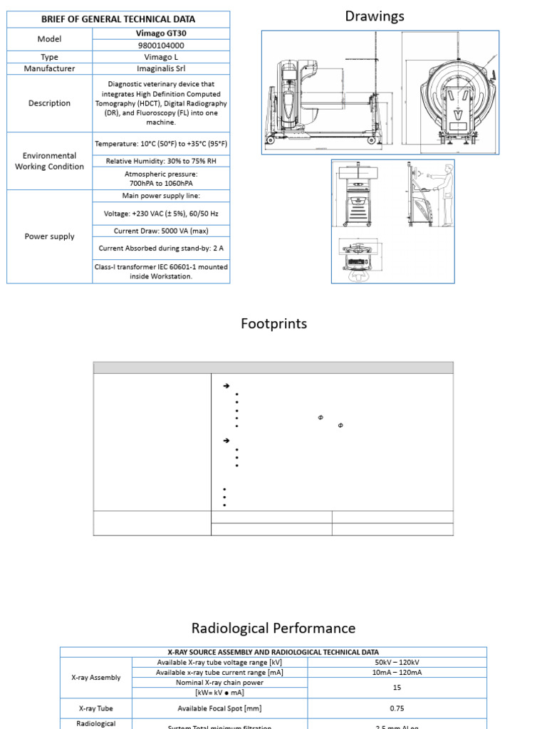 85TS001401 - At01 VIMAGO GT30 Product Technical Datasheet - Rev02 | PDF