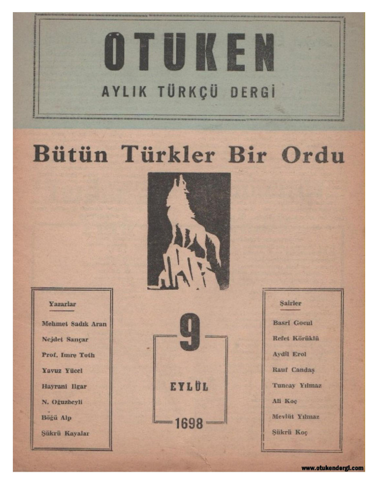 OTUKEN - Eylul 1968 | PDF