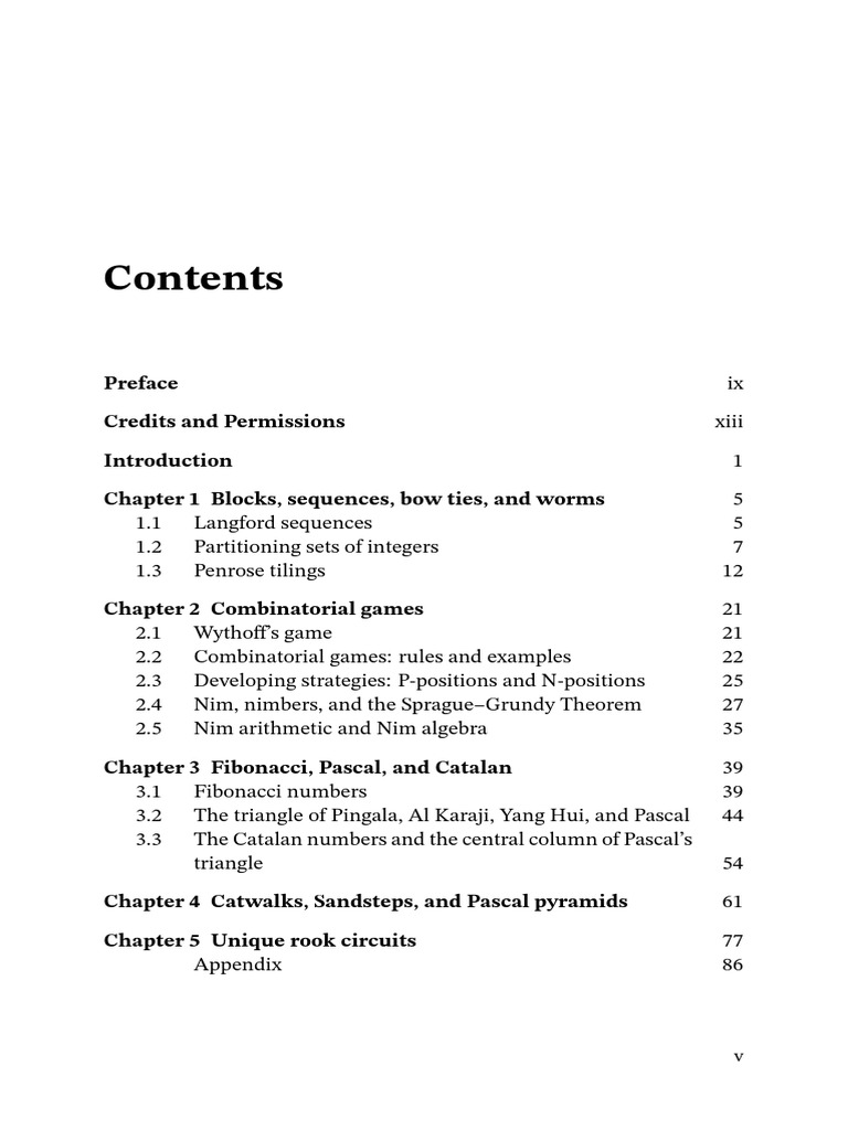 Brown Guy 2020 Table of Contents | PDF | Combinatorics | Mathematical Concepts