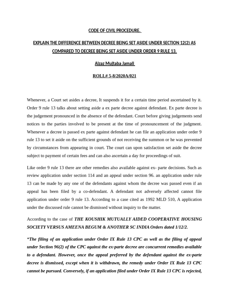 Assignment 3 CPC | PDF