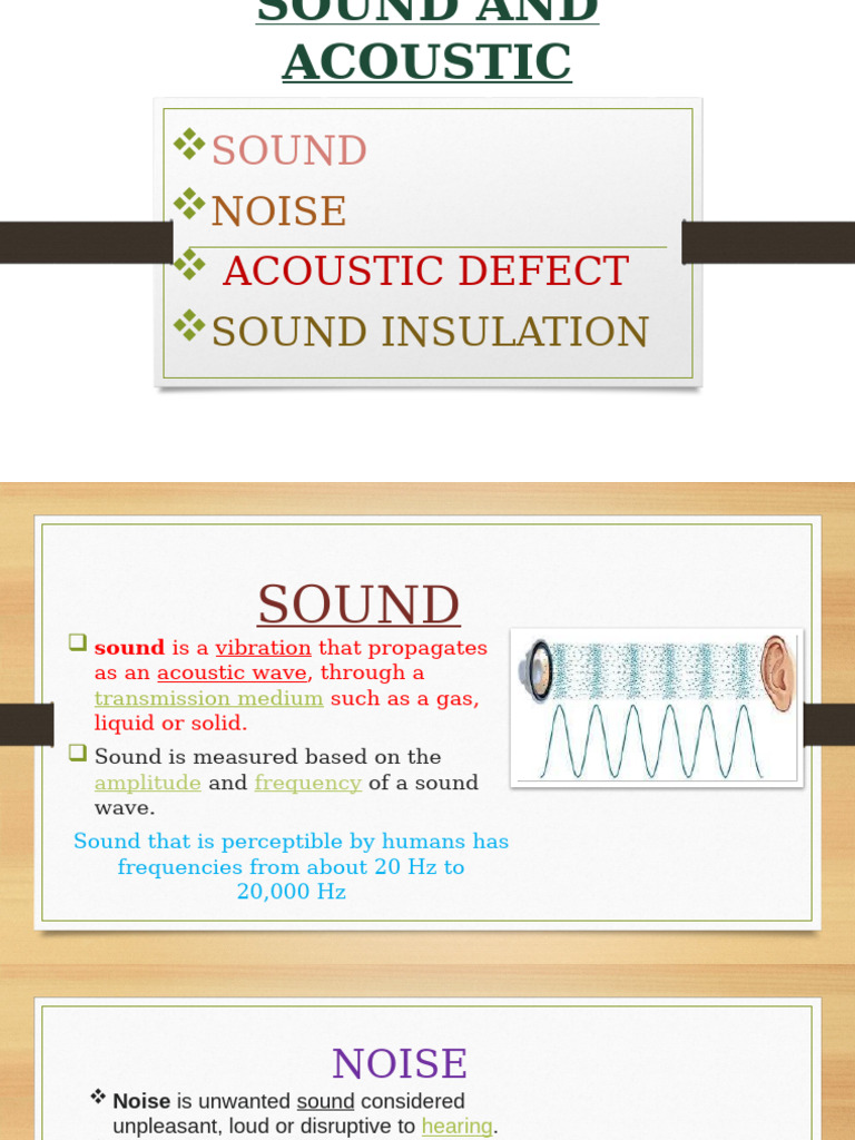 Sound and Acoustic | PDF