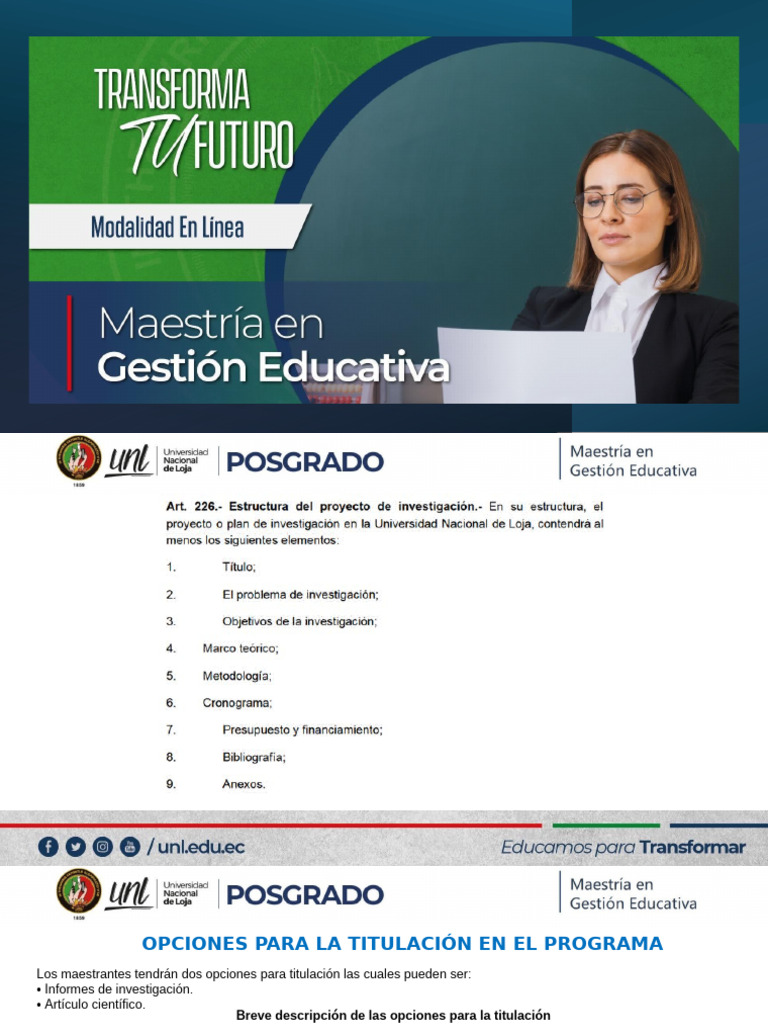 DIrectrices para El Proyecto Investigacion | PDF