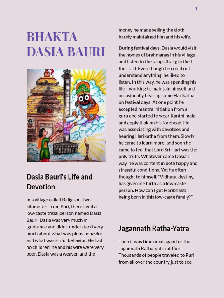 Bhakta Dasia Bauri | PDF