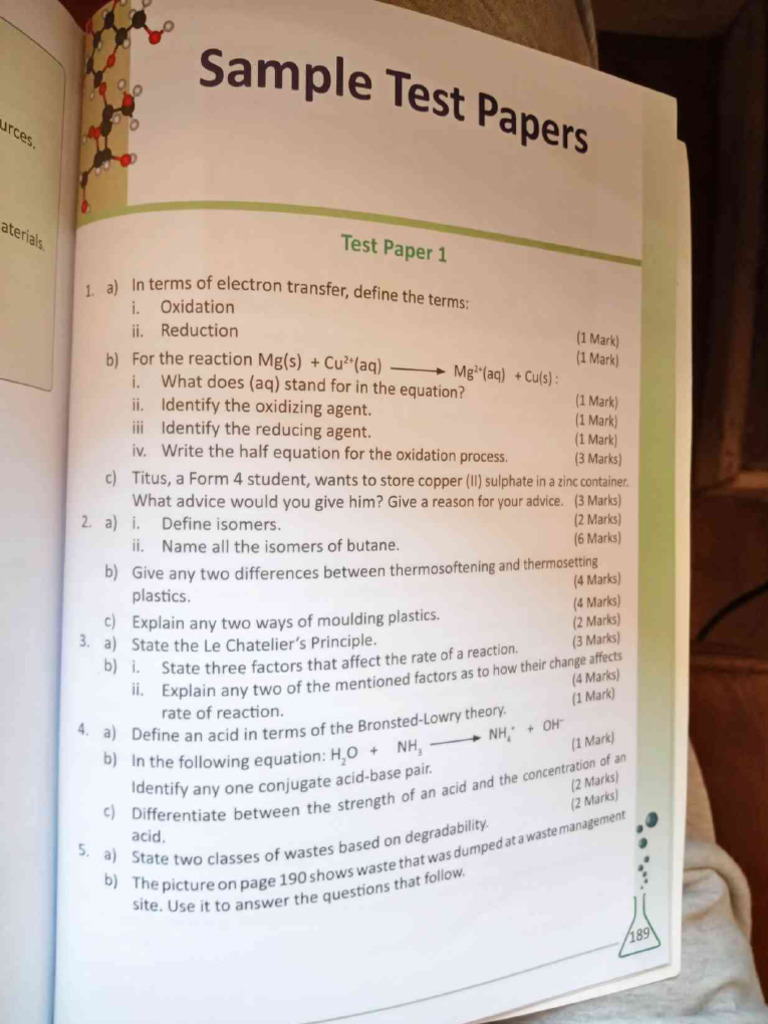 Sample Question Test Paper | PDF