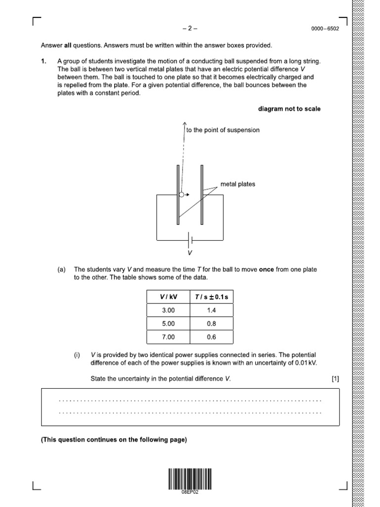 Sample Paper 1 Section B | PDF