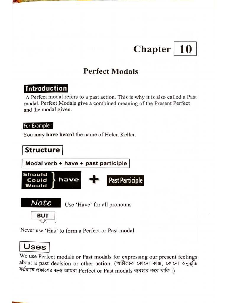 Perfect Modals | PDF