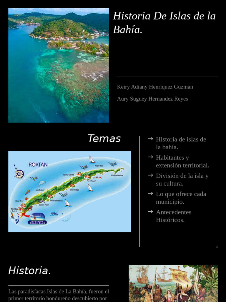 Historia de Islas de La Bahía. Adiany | PDF