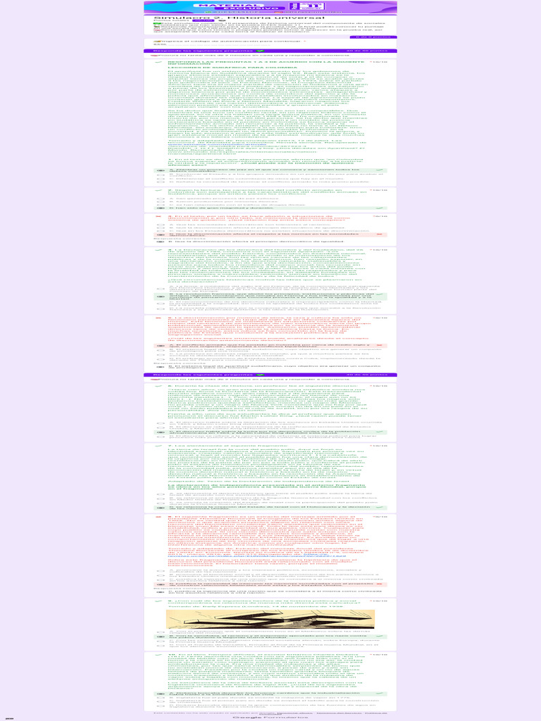 Simulacro 2. Historia Universal | PDF