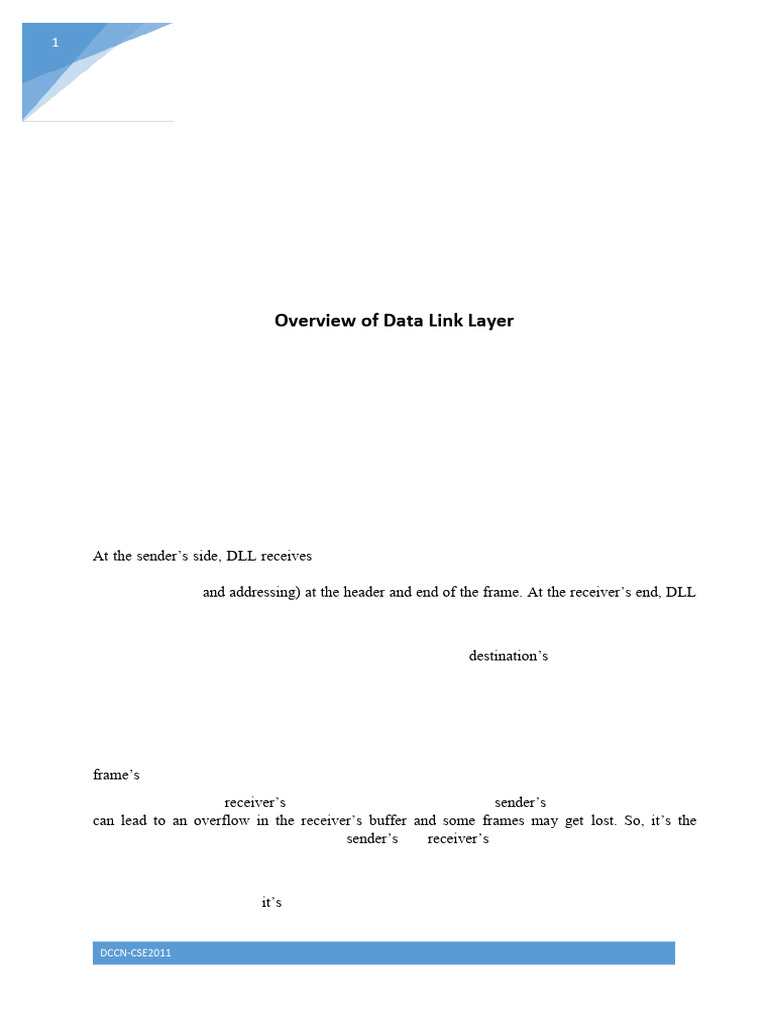 Cse2011 DCCN m3 Notes | PDF