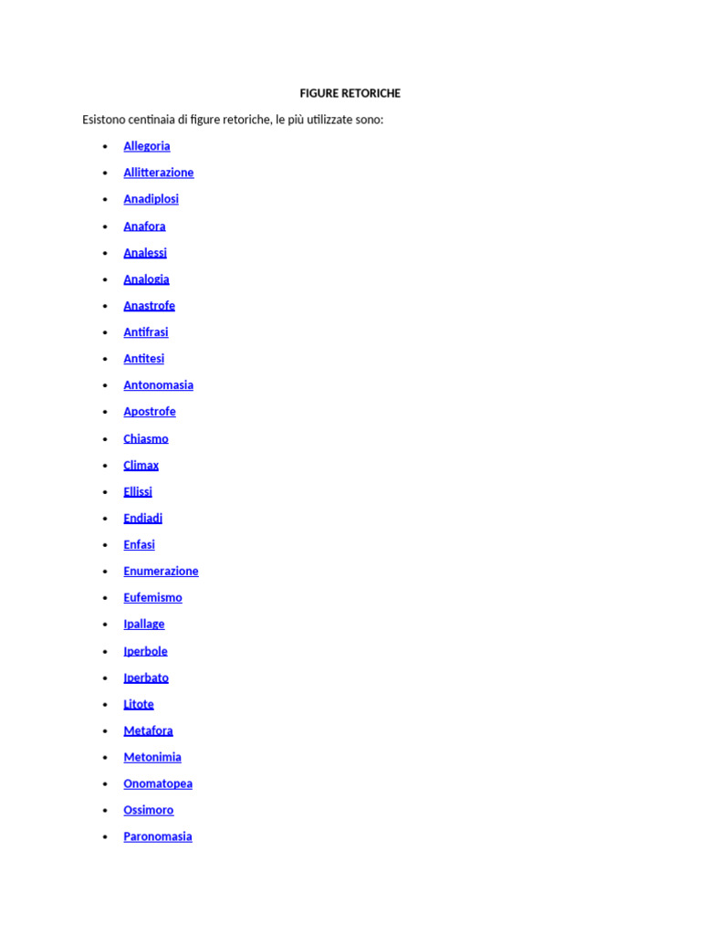 Figure Retoriche | PDF