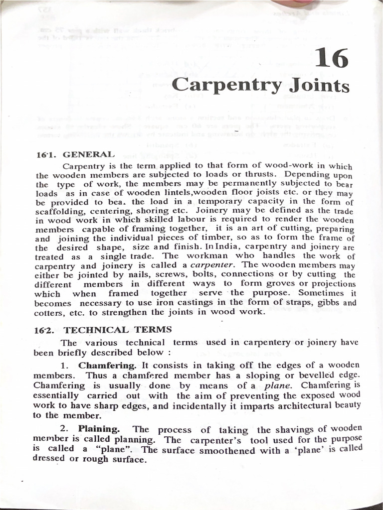 ABC Capentry Joints Sem 2 | PDF