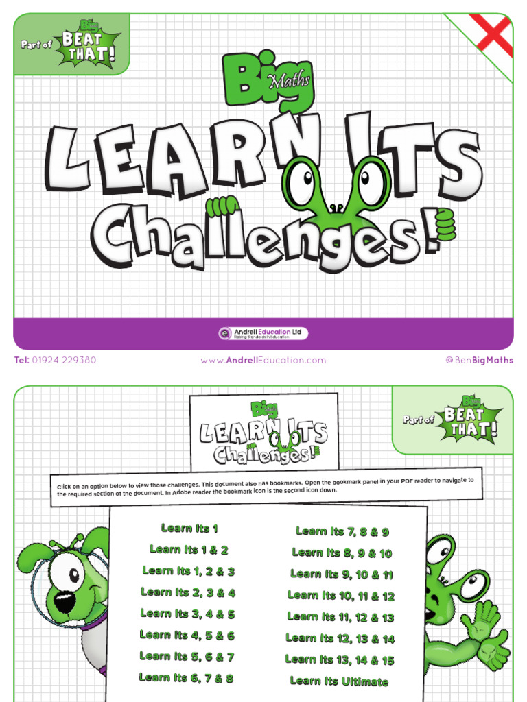 Big Maths Learn Its Challenges Questions | PDF